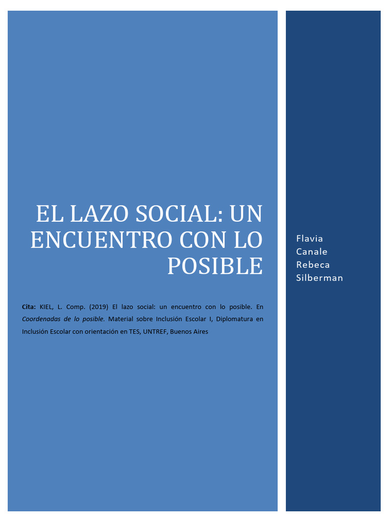 Lazo Social 3 | PDF | Escuelas