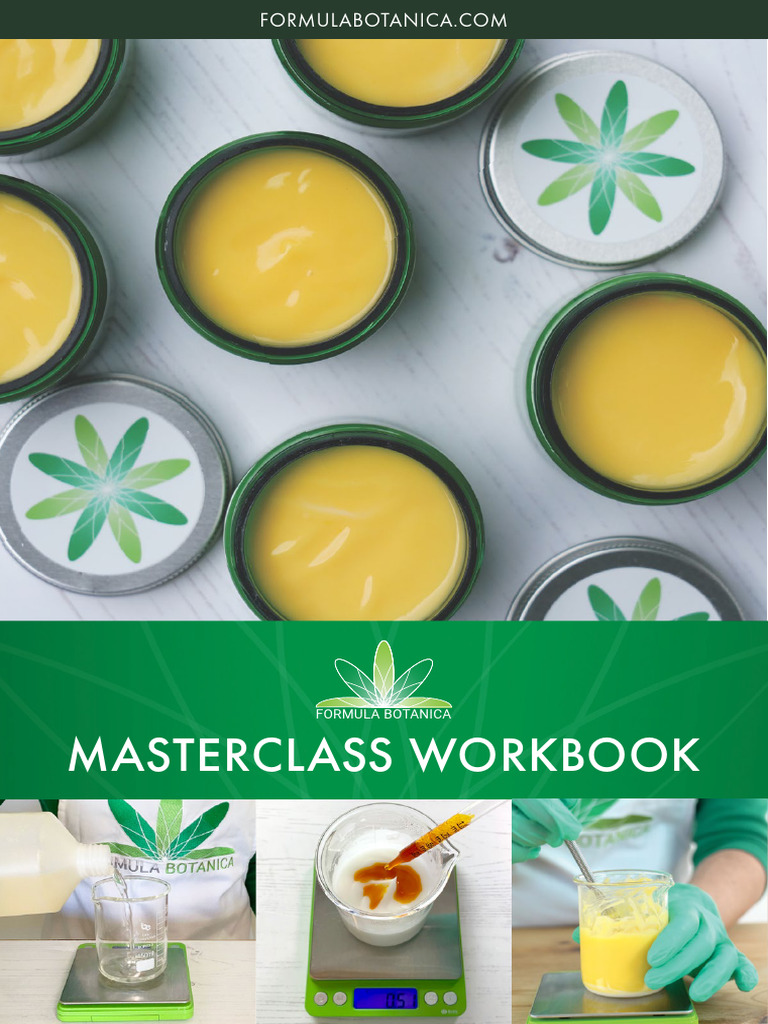 FORMULATION Masterclass-Workbook | PDF | Cosmetics | Essential Oil