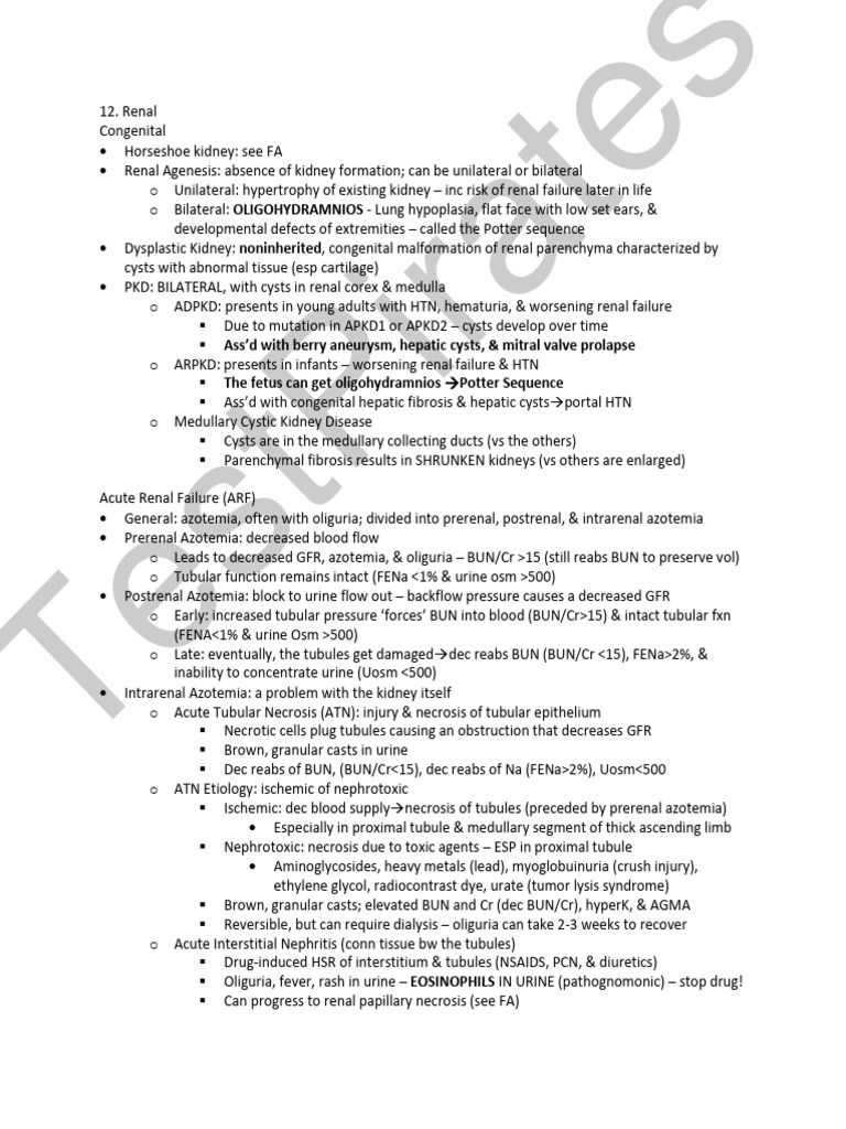 Pathoma Notes Part 2 - TP | PDF | Ovarian Cancer | Epithelium