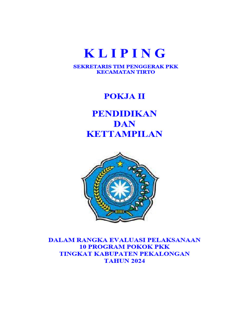 Cover Kliping Pokja 2 | PDF