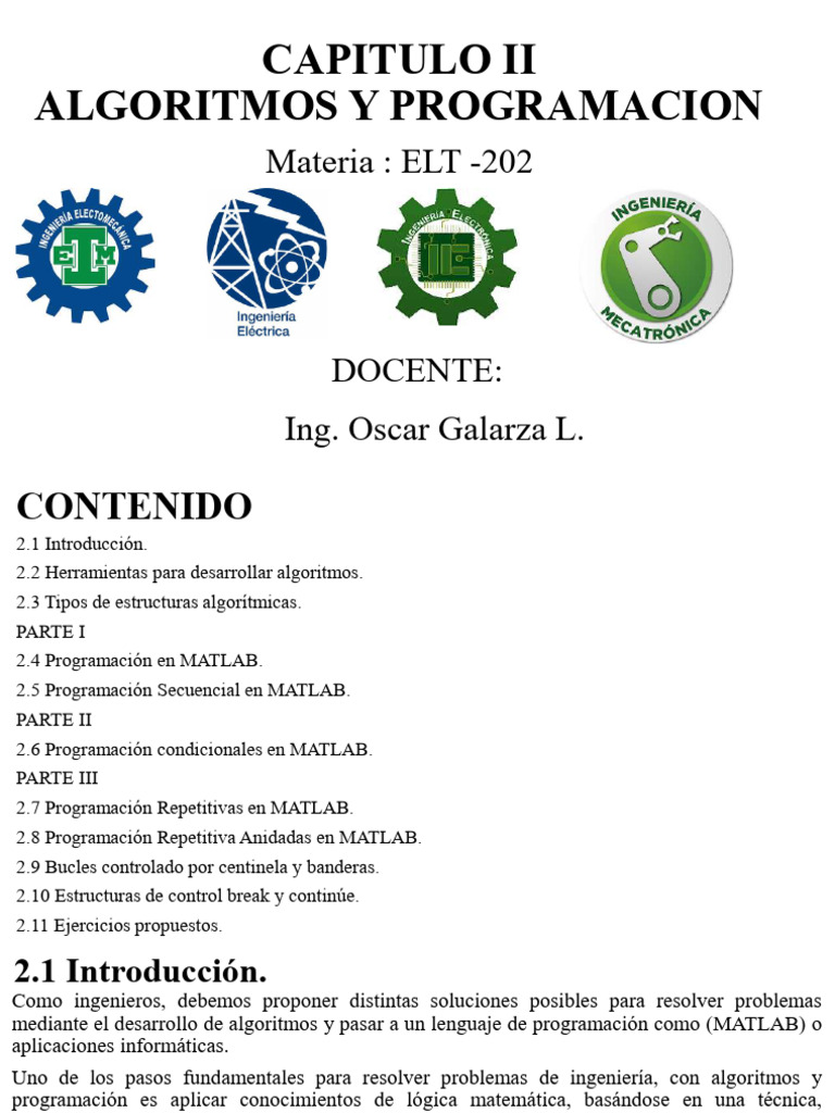 Tema 2 Algoritmos y Programacion Teoria | PDF | Algoritmos | Programación de computadoras