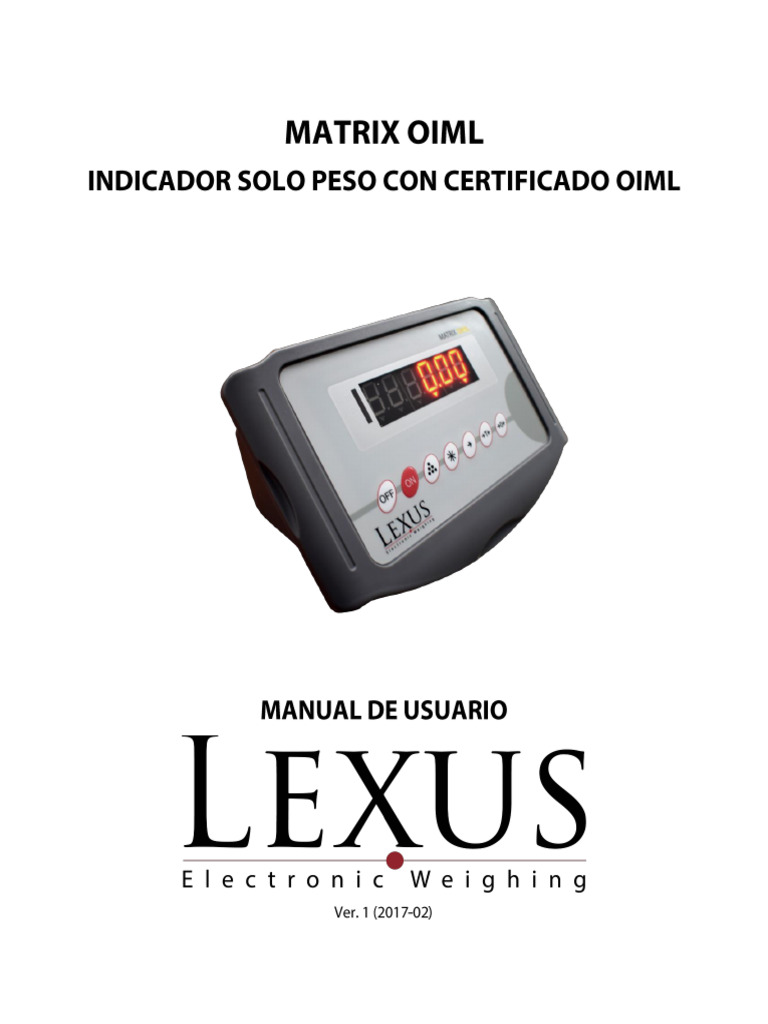 Manual Matrix Oiml | PDF