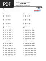 Soal PTS Math Cambridge | PDF