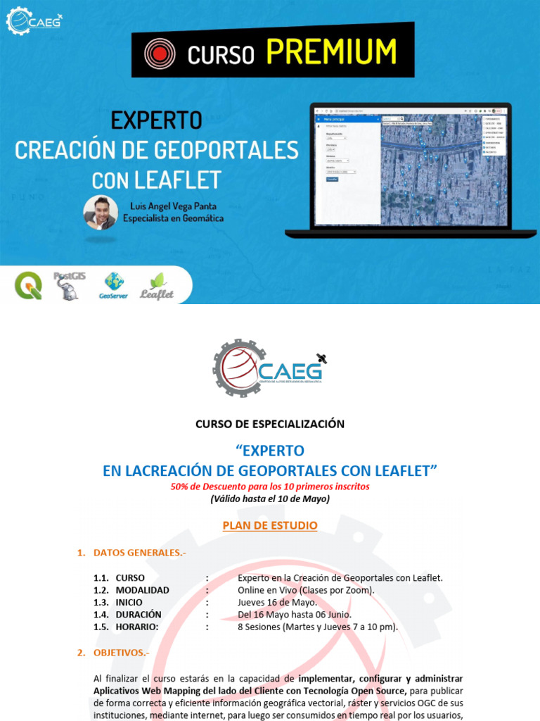 Estructura Del Curso - Creación de Geoportales Con Leaflet | Descargar gratis PDF | Red mundial ...