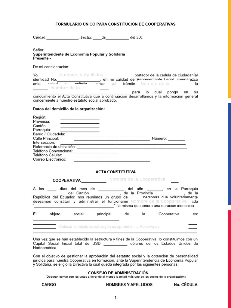 Dayra Acta Cons | PDF | Cooperativa | Dólar de los Estados Unidos