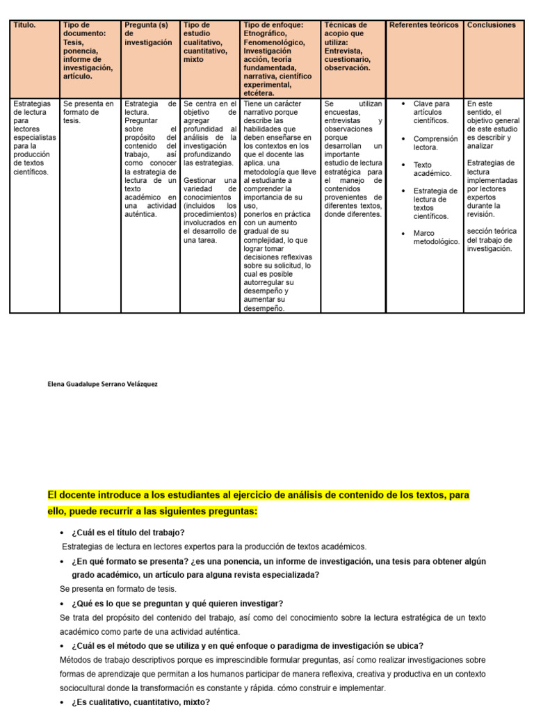 Recuadro Elena Cho | PDF | Metodología de encuesta | Maestros