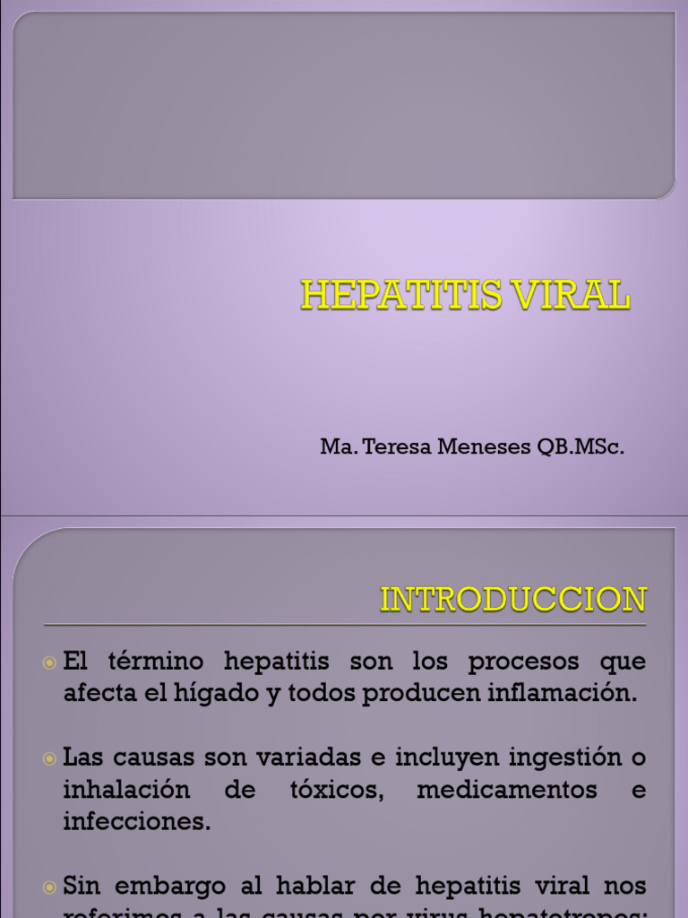 Sesion No-7 Hepatitis Viral | PDF | Hepatitis | Virus