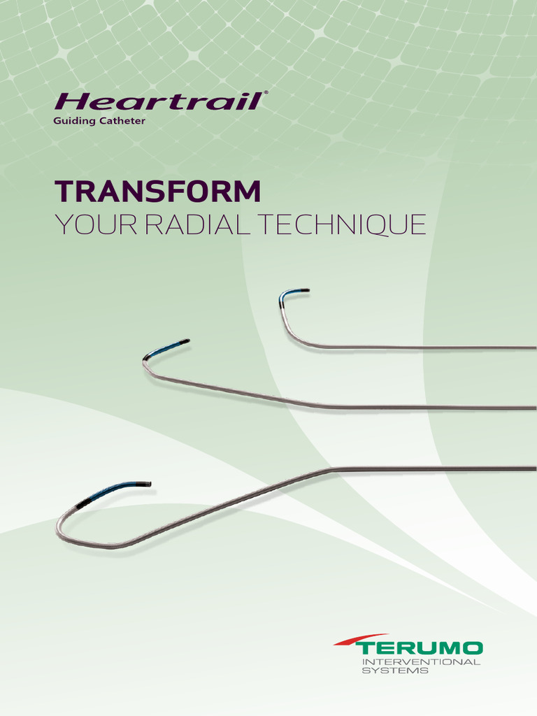 HEARTRAIL Guiding Catheter Brochure | PDF | Catheter | Coaxial Cable