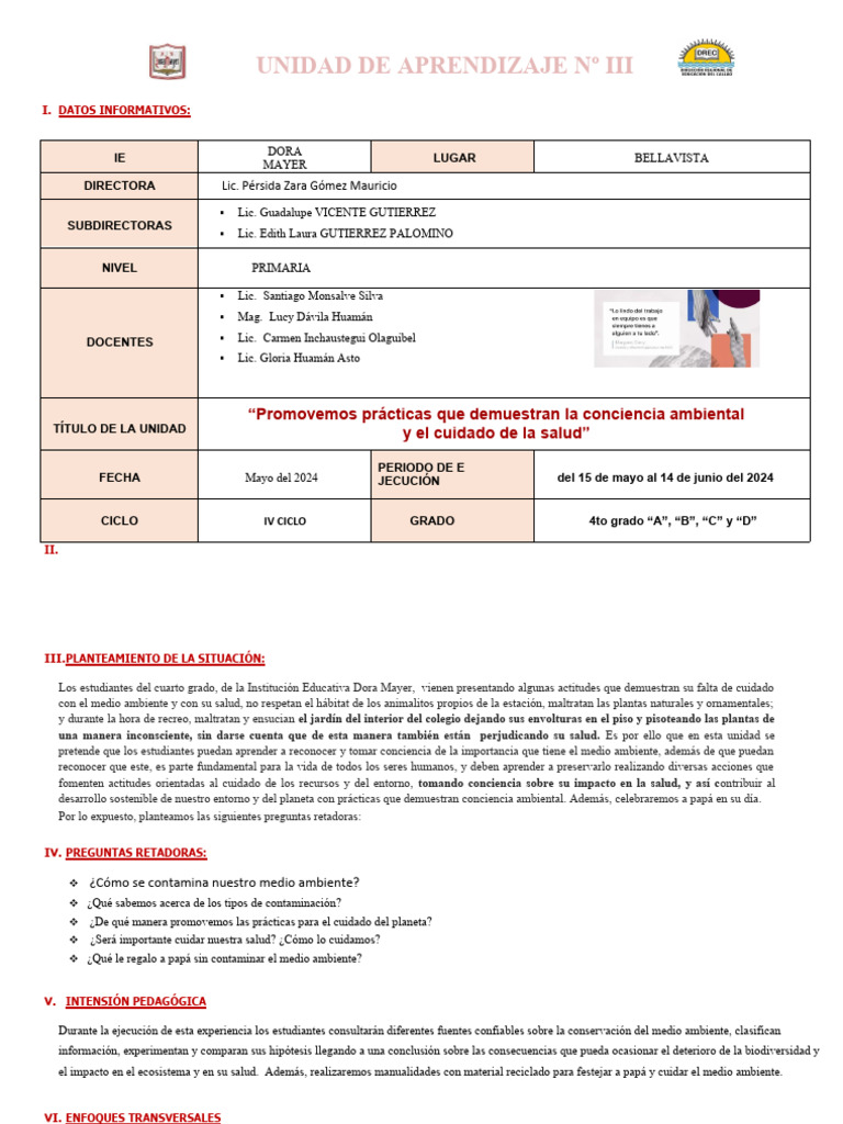 III UNIDAD Carmen (2) VICKY Nuevo 4to Grado ABCD Terminado | Descargar ... III UNIDAD Carmen (2) VICKY Nuevo 4to Grado ABCD Terminado | Descargar ...
