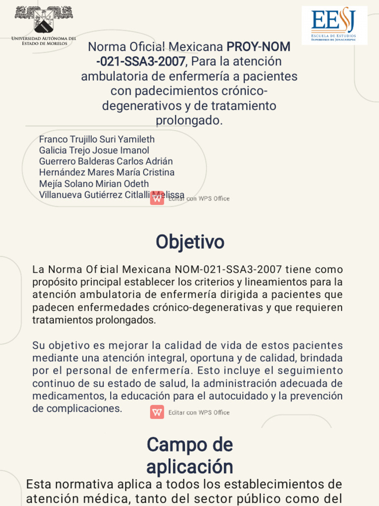 Nom 021 Ssa3 2017 | PDF | Enfermería | Terapia