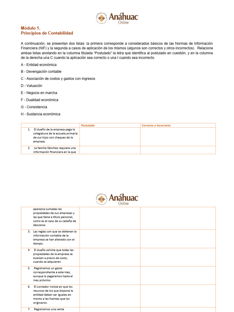 Actividad. NIF | PDF | Contabilidad | Economias