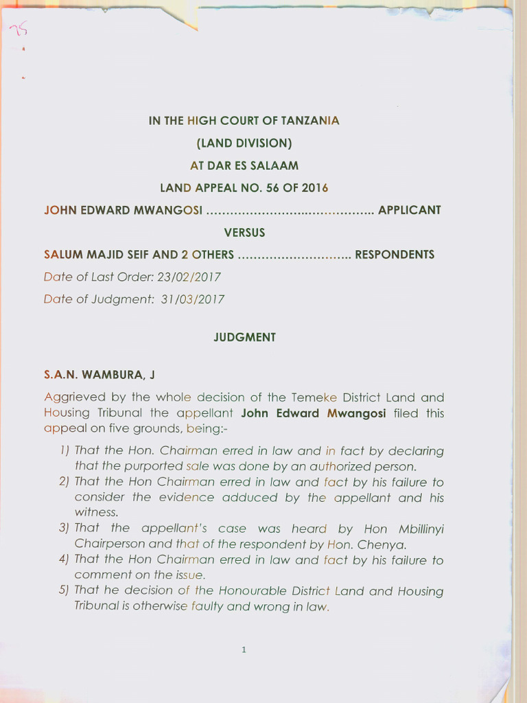 Kesi Ya Mirathi | PDF