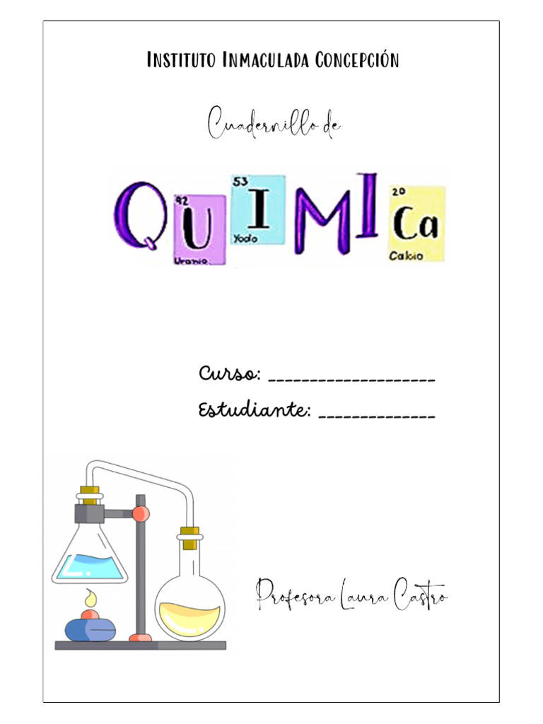 Cuadernillo Quimica Incompleto Pdf Tabla Periódica Redox