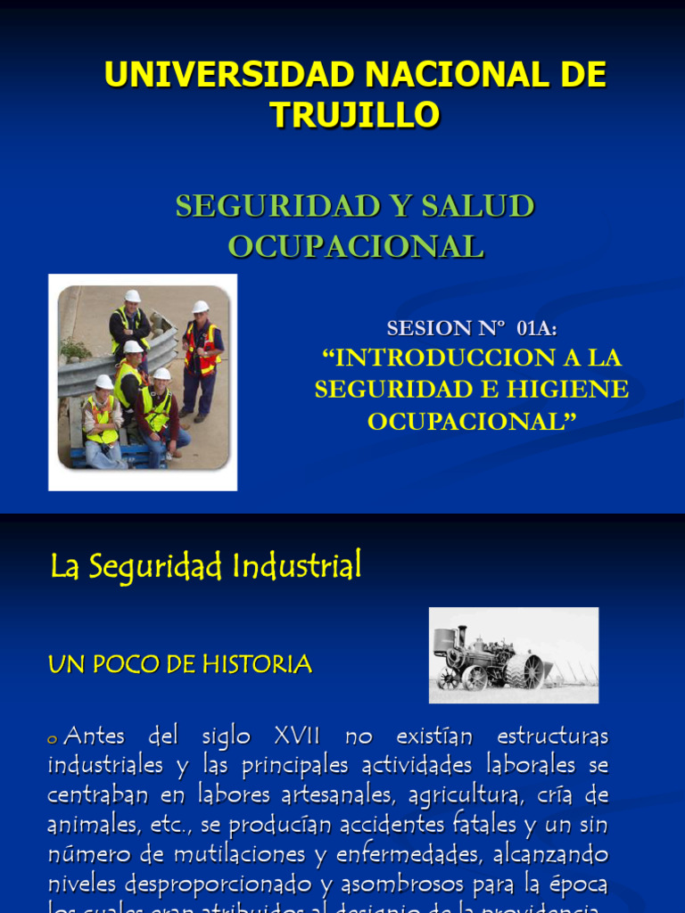 Sesion #01a Introduccion A La Seguridad | PDF | Valores | Seguridad y salud ocupacional