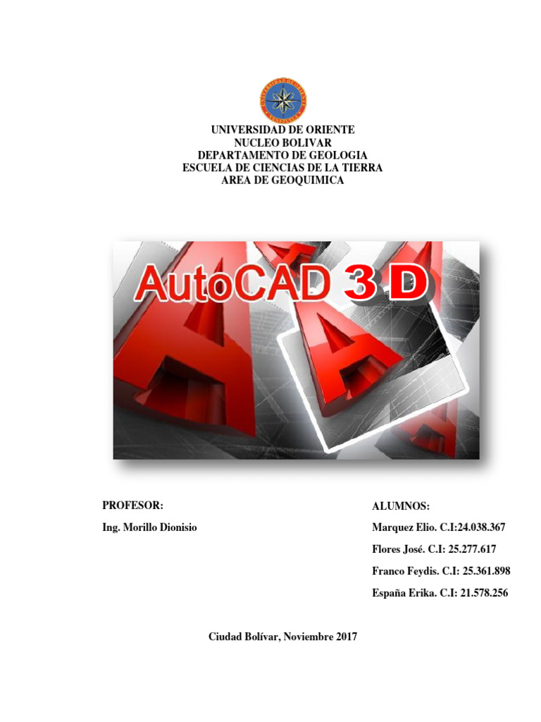 AutoCAD 3D | PDF | Esfera | Cad automático