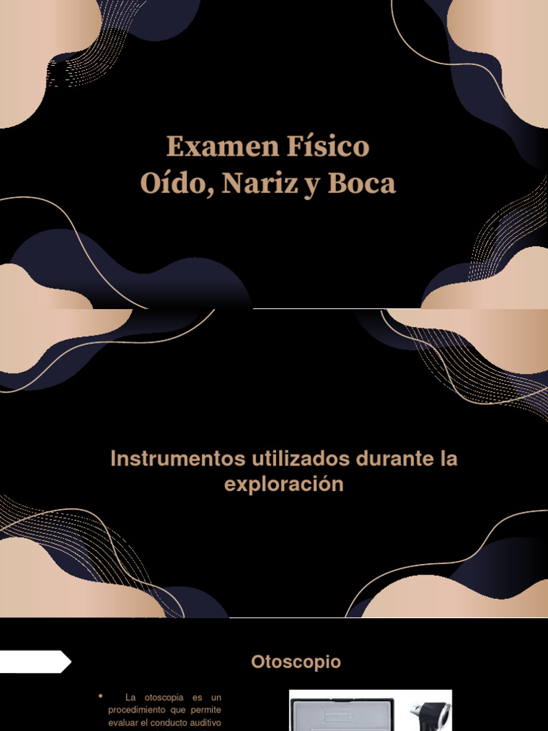 Examen Fisico ORL | PDF | Laringe | Cabeza y cuello humanos