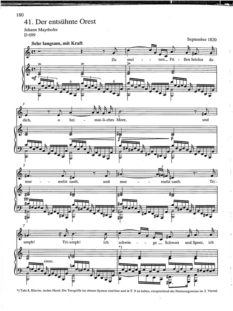 Der Entsühnte Orest, D. 669 2 | PDF