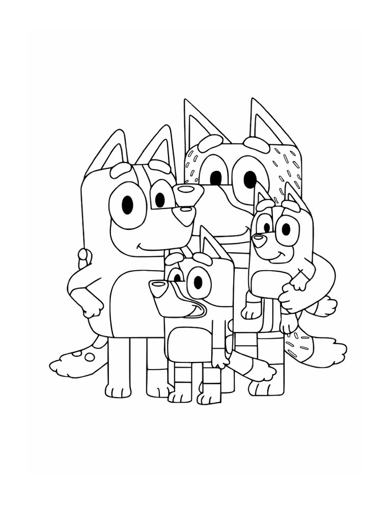 Bluey para pintar | PDF