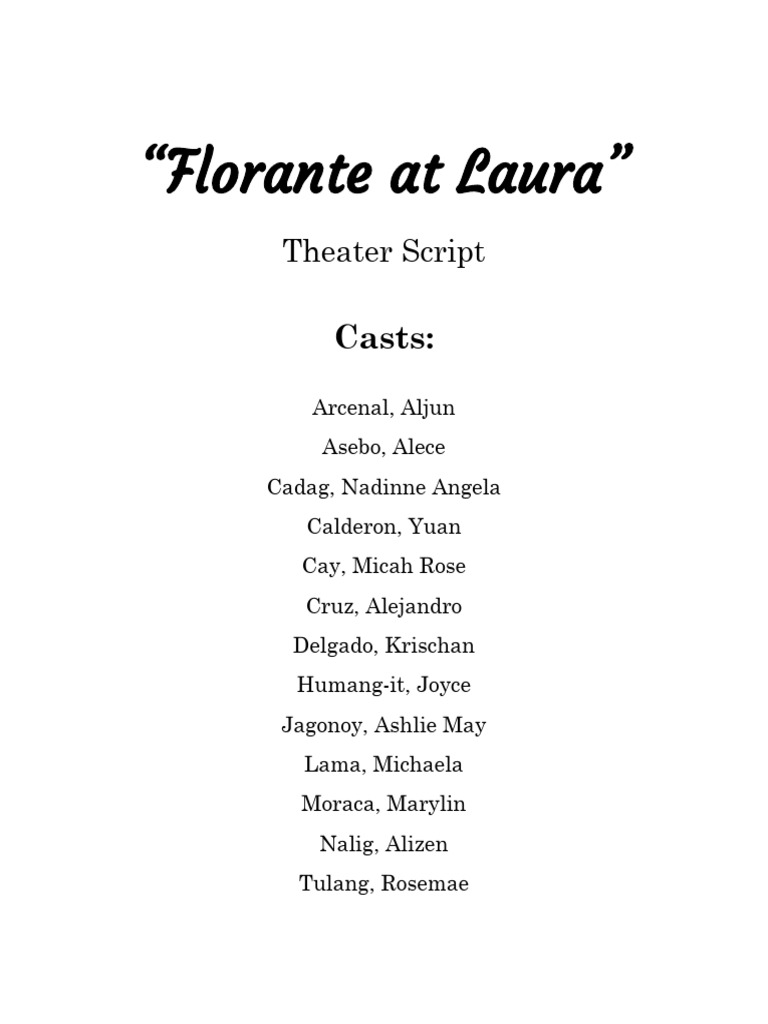Script For Theater | PDF