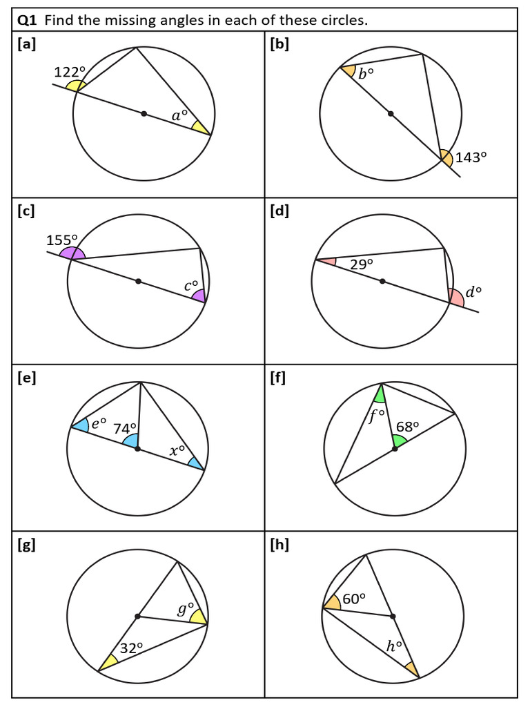 Circle Theorems | PDF | Circle | Geometric Shapes