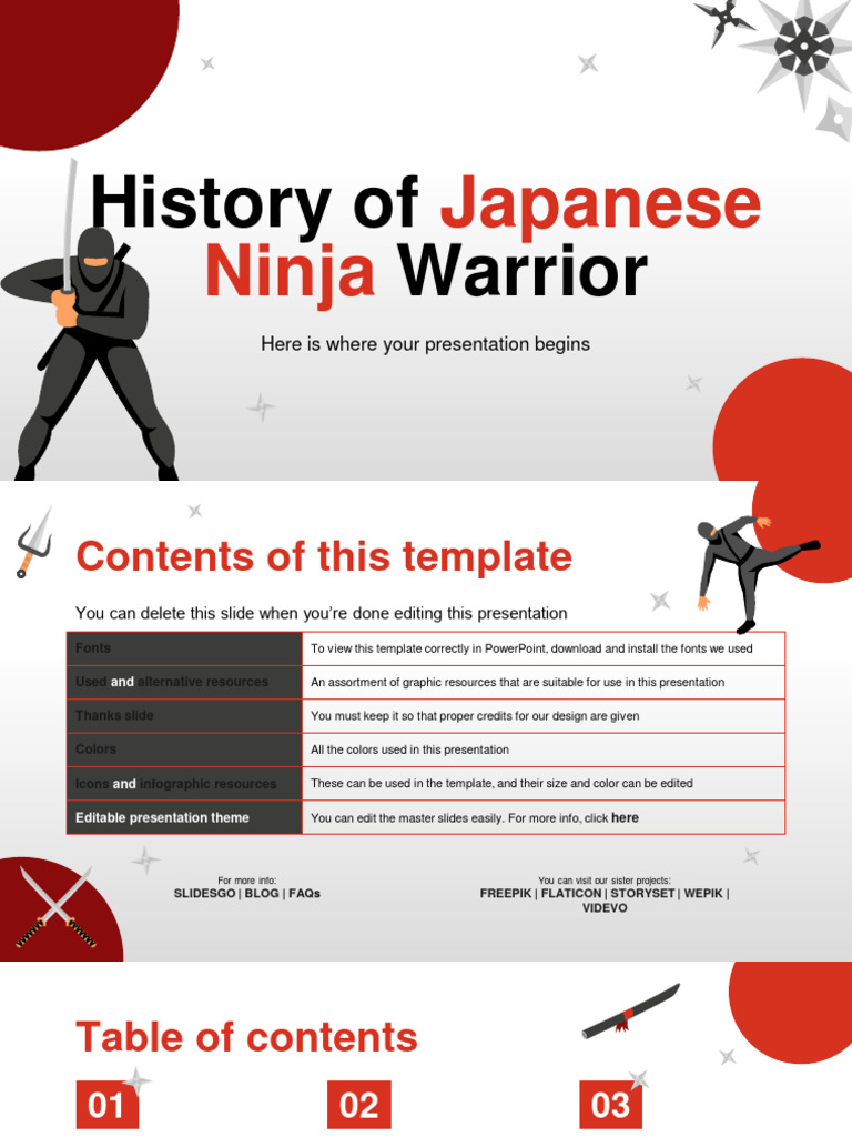 History of Japanese Ninja Warrior by Slidesgo | PDF | Planets | Mercury ...
