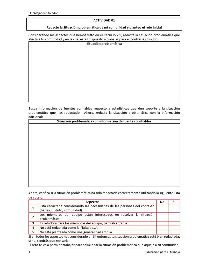 Situac Prob - Sa 04 - Ept 5º | PDF