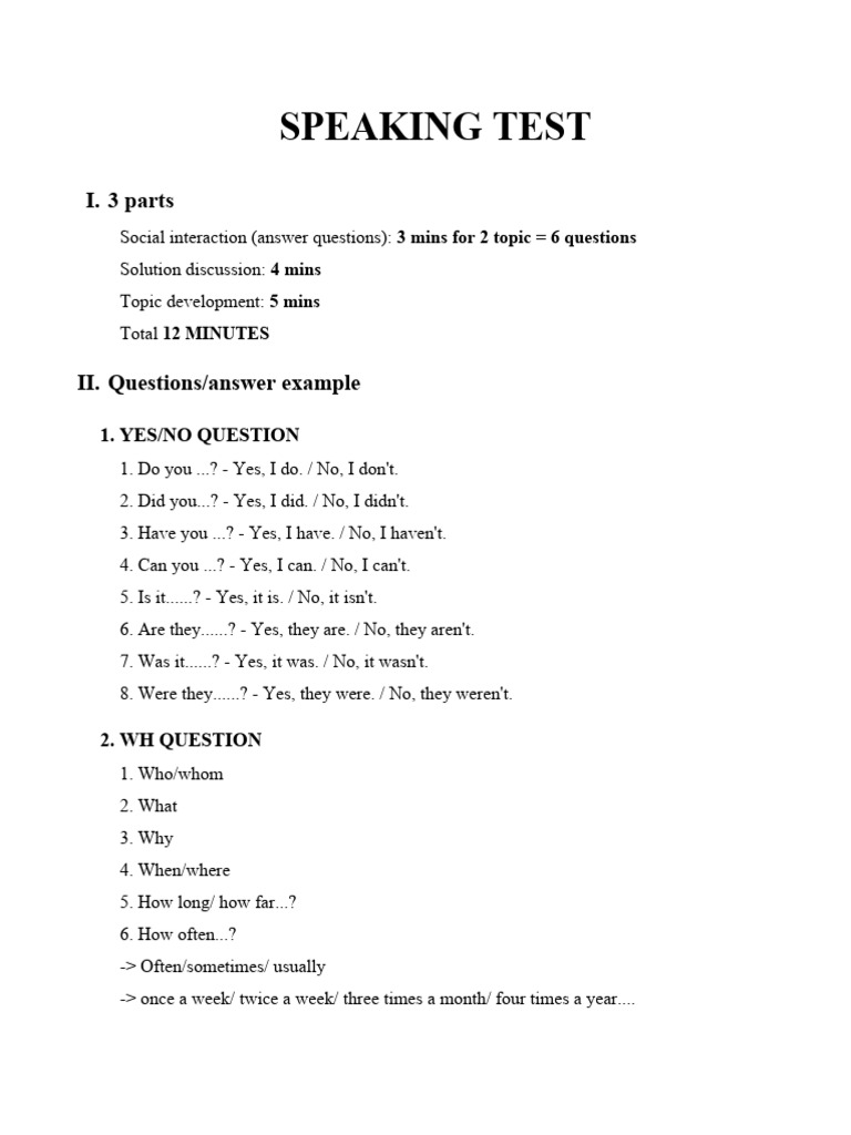 Speaking Test | PDF | Cost Of Living | Transport