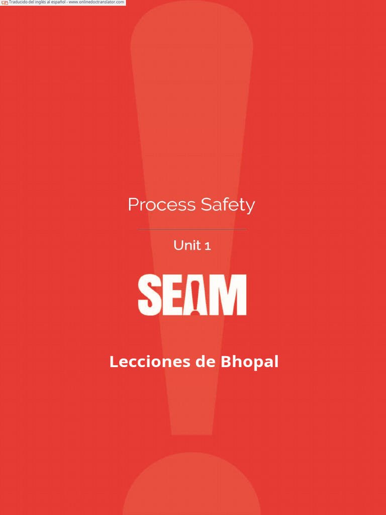 Part 1 2 Lessons From Bhopal En Es Pdf