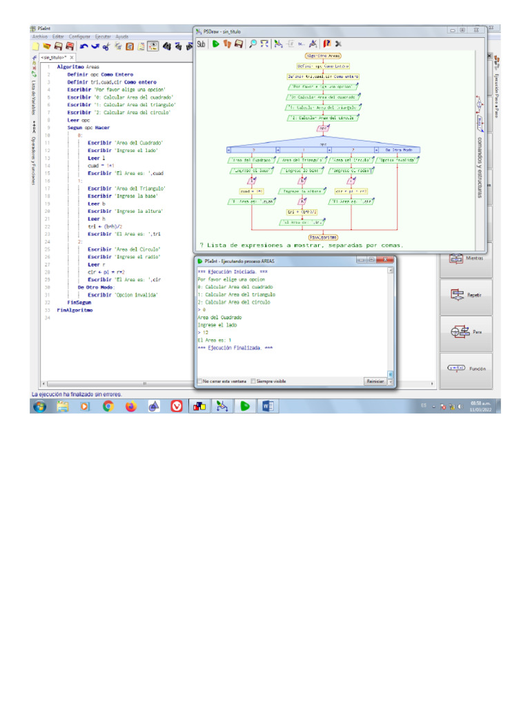 Algoritmo Areas | PDF