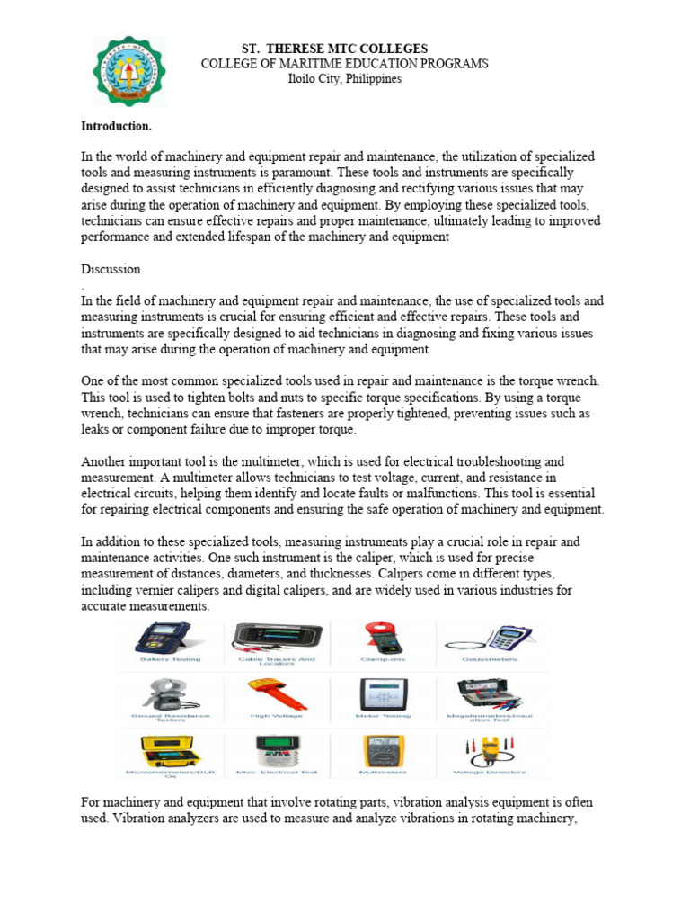 maintenance final | Download Free PDF | Reliability Engineering | Instrumentation