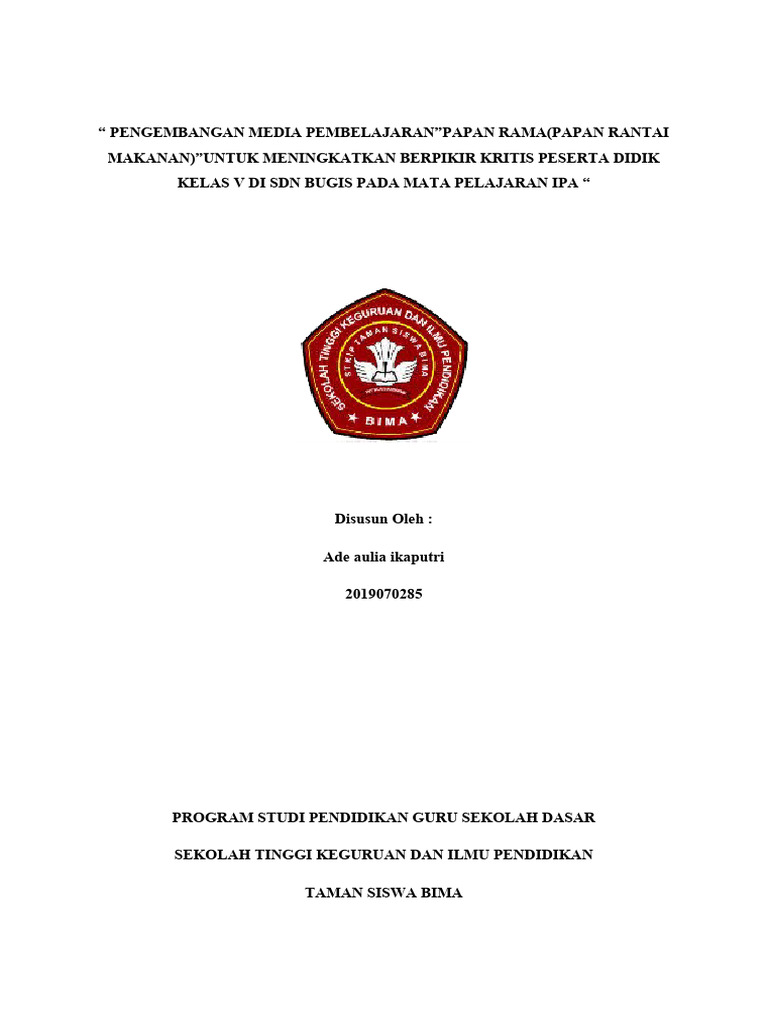 Proposal Metodologi Ade Aulia | PDF