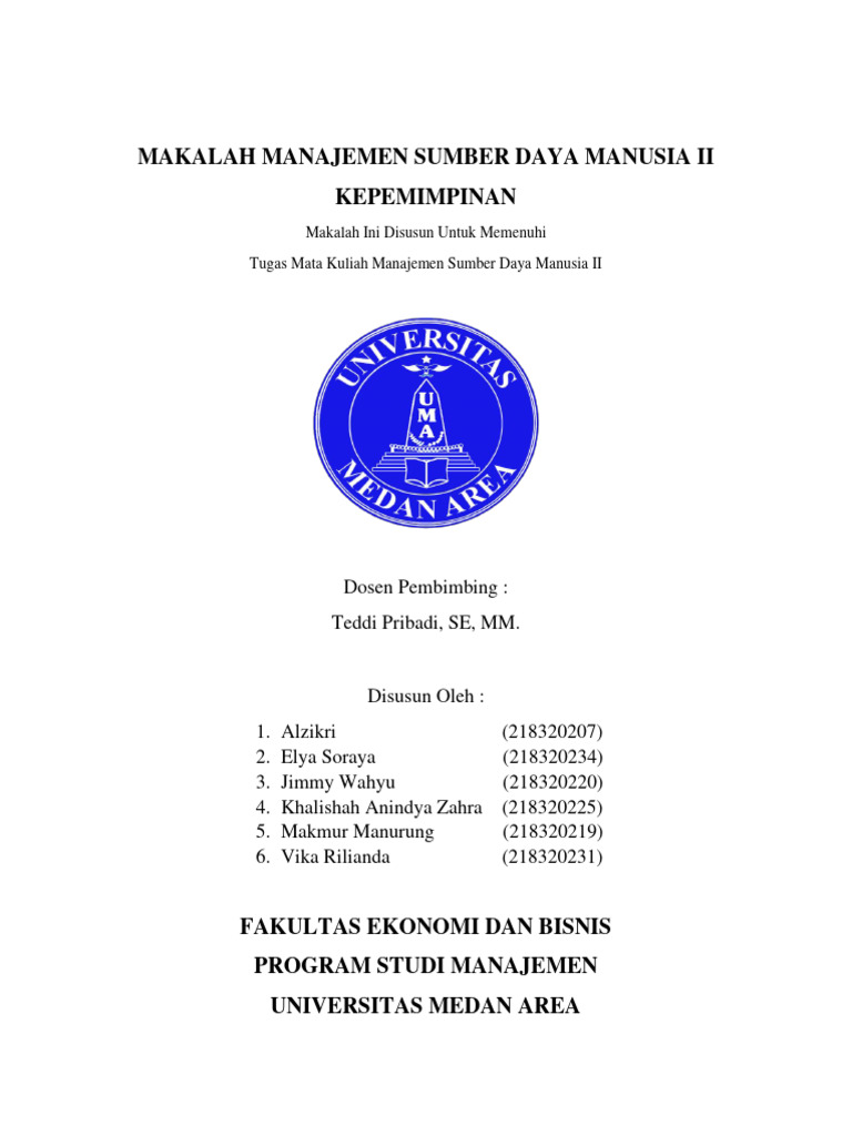 Makalah Manajemen Sumber Daya Manusia II-1 | PDF