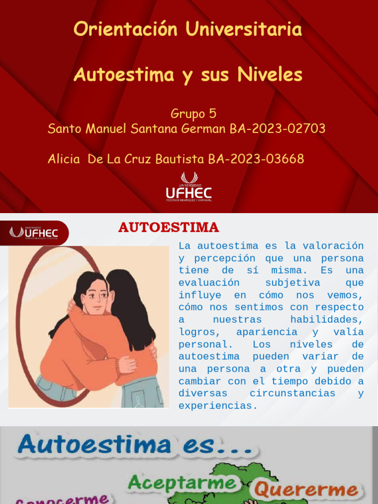 Niveles de Autoestima y Su Impacto | PDF | Autoestima | Ciencia cognitiva