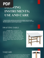 Chapter 1 - Drawing Instruments & Their Uses | PDF | Drawing | Tools