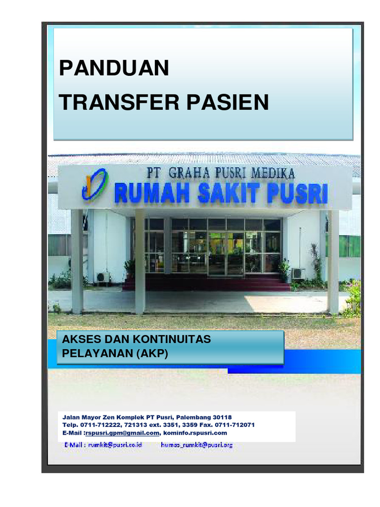 Panduan Transfer Pasien | PDF