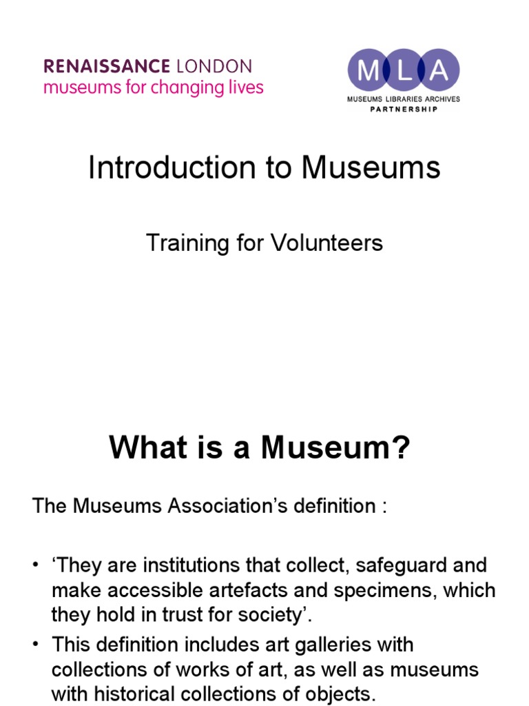 Introduction To Museums Power Point Presentation | PDF | Curator | Museum