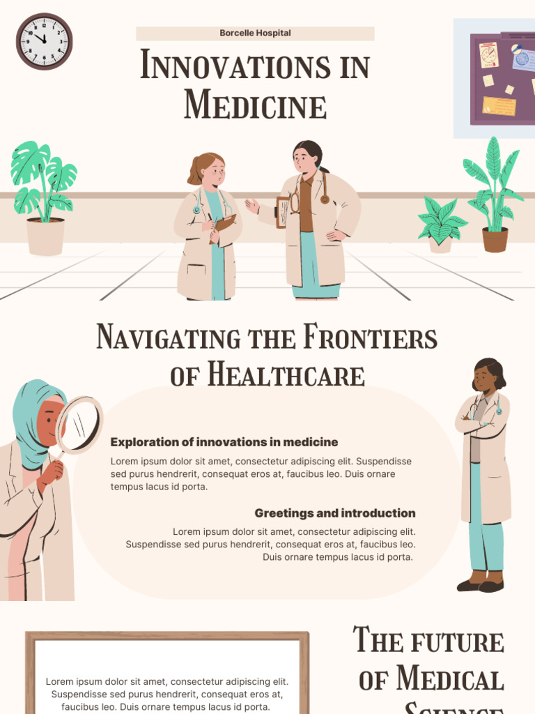 Beige Illustrative Innovations in Medicine Presentation - 20240530 ...