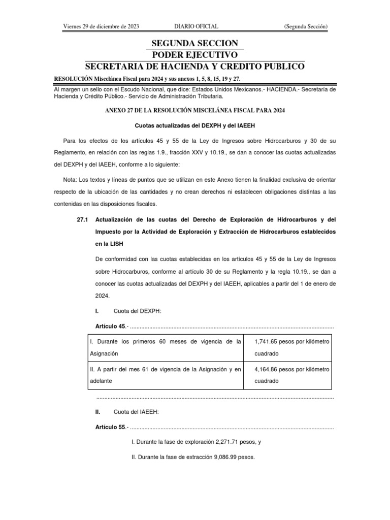 Anexo 27 RMF2024-29122023 | PDF | Gobernancia | Justicia