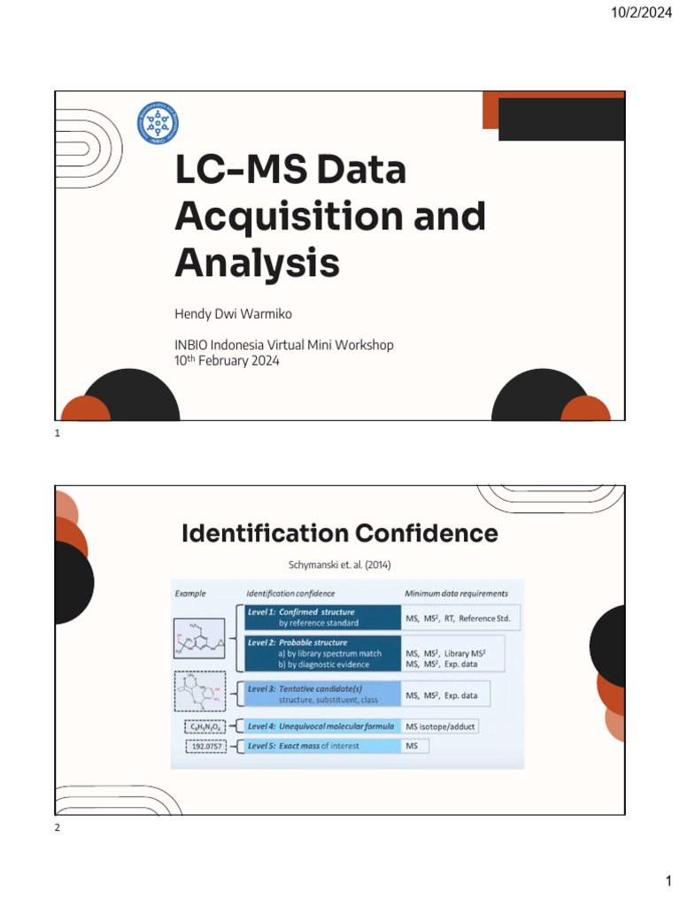LCMS Mini Workshop Sesi 2 Feb_10_2024-1 | Download Free PDF | Mass ...