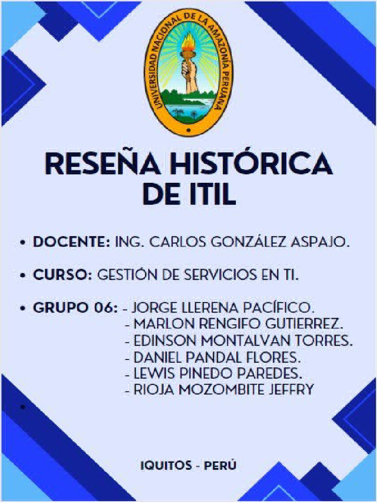 Grupo06 - Historia de ITIL | PDF | Itil | It Service Management