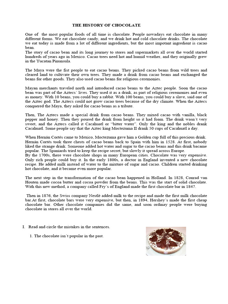 The History of Chocolate | Download Free PDF | Chocolate | Cocoa Bean