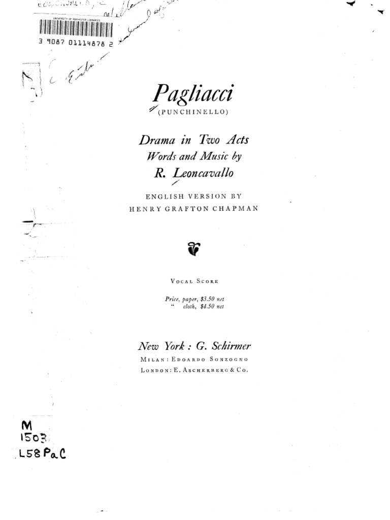 Pagliacci | PDF