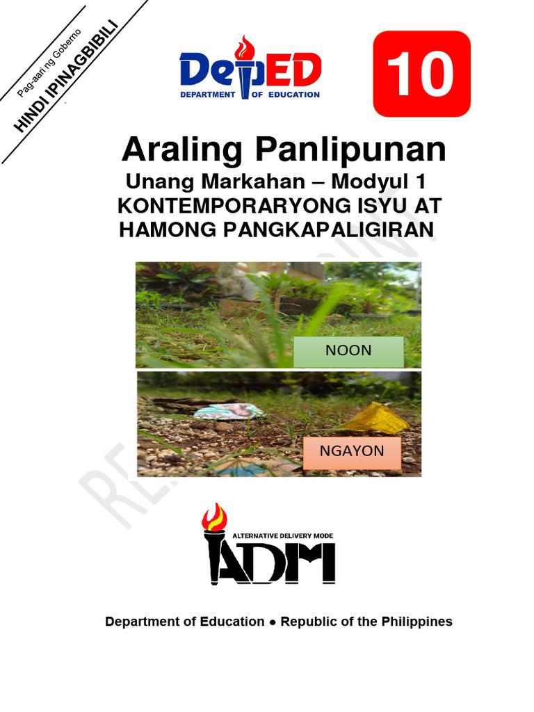 Ap10 q1 Mod1 Kontemporaryongisyu v5 | PDF