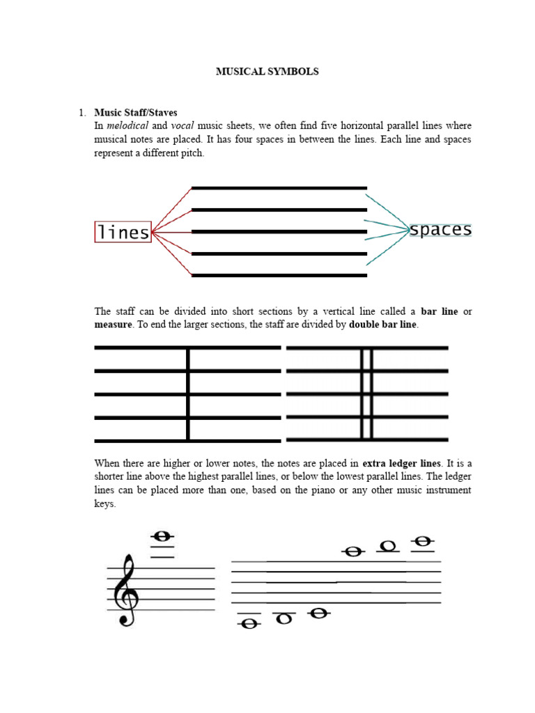 Musical Symbols | PDF