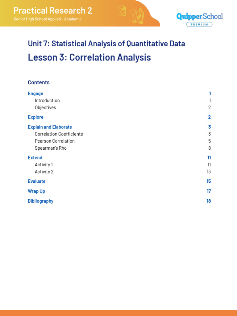 Correlation Analysis Pdf Spearmans Rank Correlation Coefficient Statistics