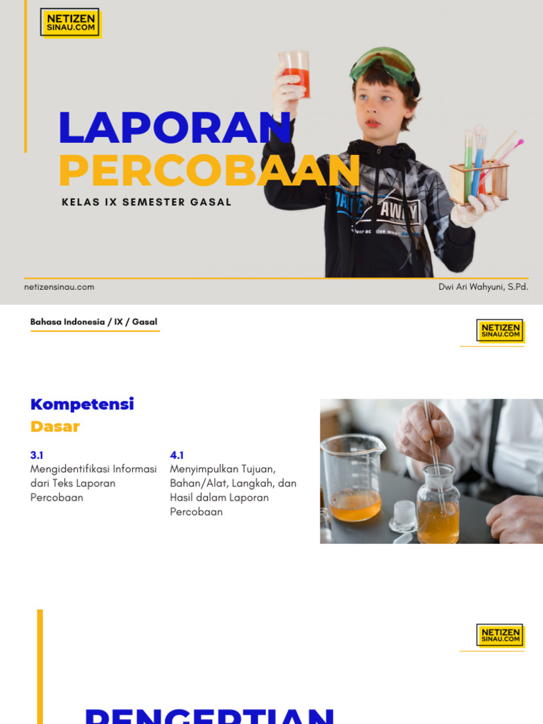 Laporan Percobaan Revisi | PDF | Seni & Disiplin Bahasa