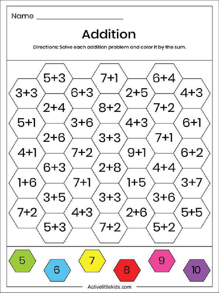 Color Addition Worksheet | PDF