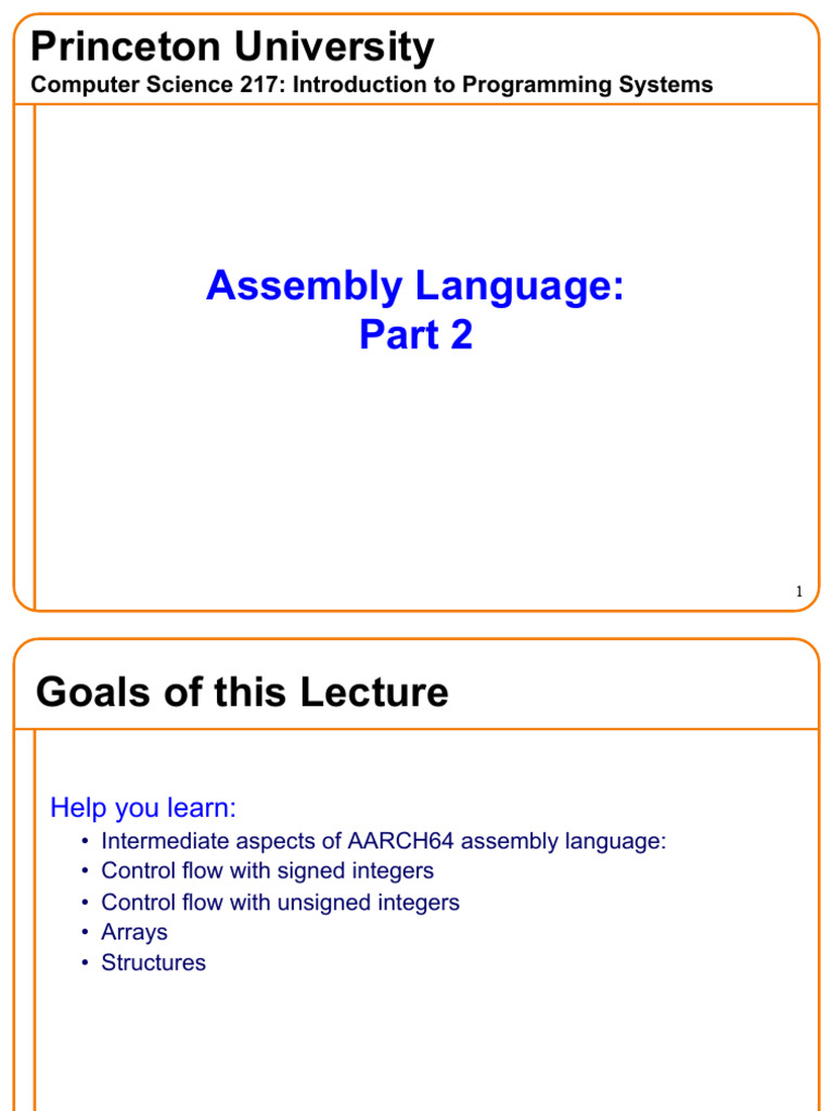 14 Assembly2 | PDF | Control Flow | C (Programming Language)