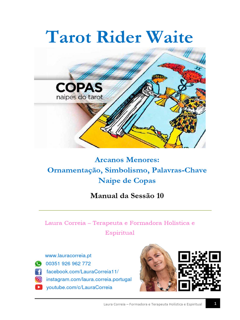 Sessão 10 Manual Arcanos Menores+Naipe+de+Copas - Prot | PDF | Amor | Apolo
