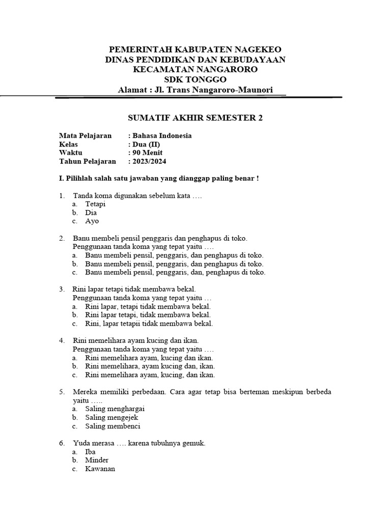 SAS BI Kelas 2 | PDF